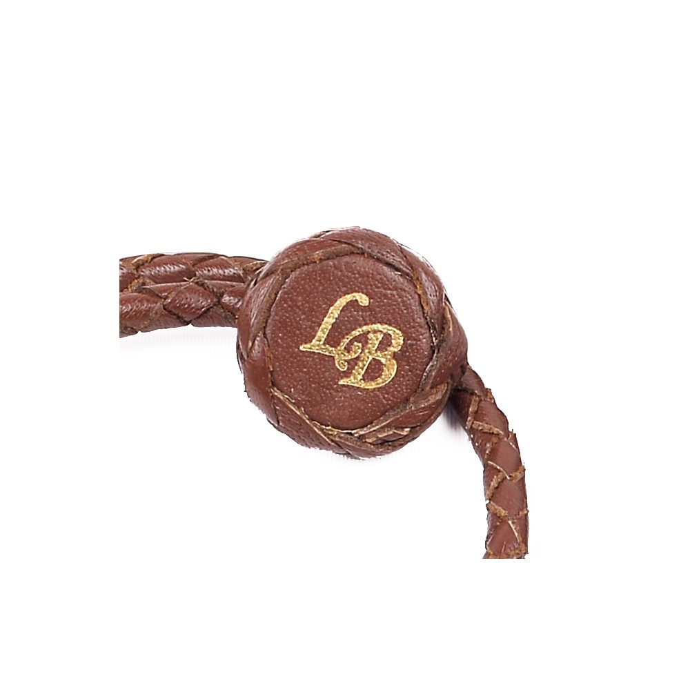 Performance show-leash - slip lead with 'stopper' in 100% buffalo leather